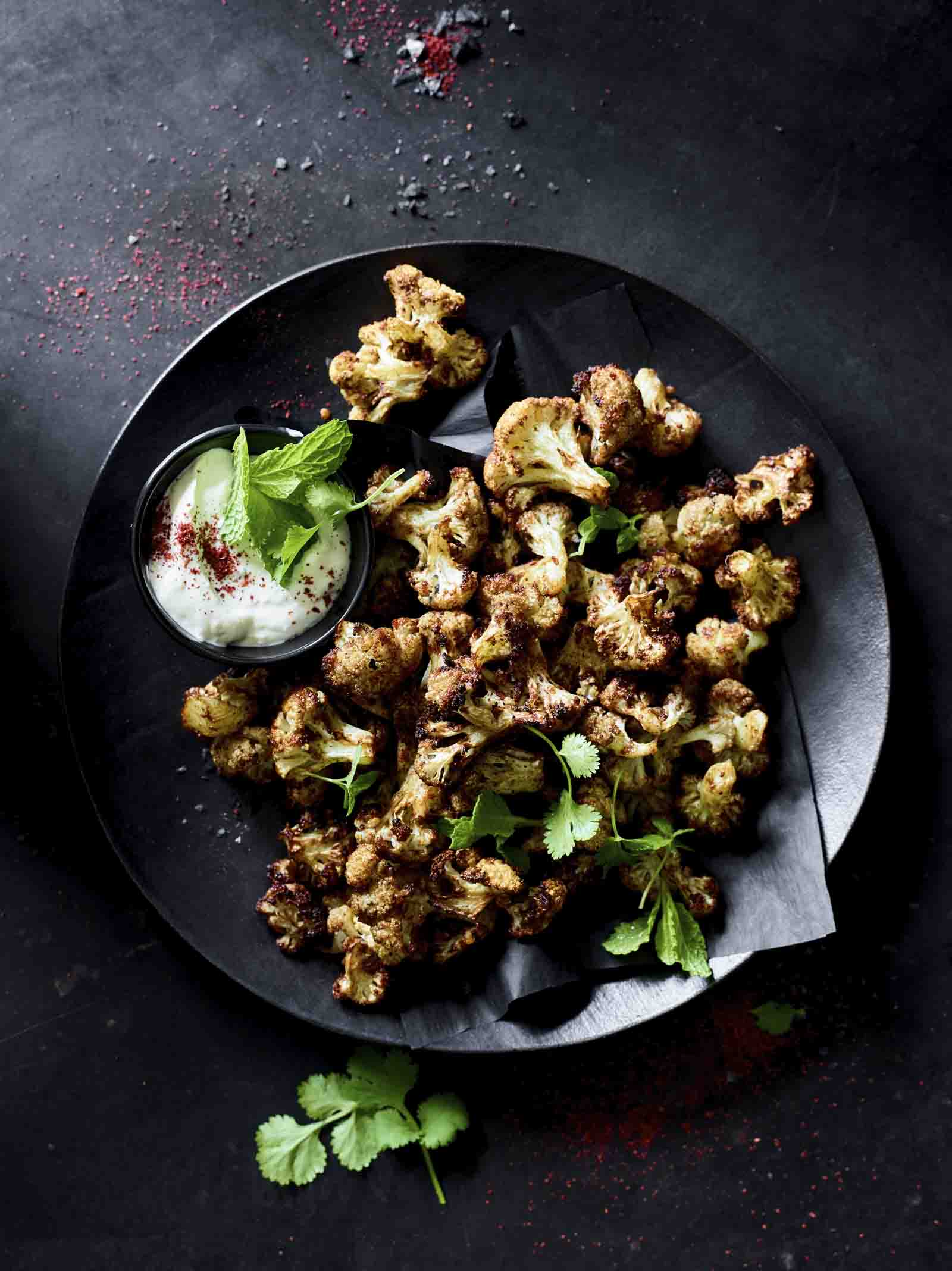 Cauliflower Popcorn with Green Tahini Yoghurt Dip | Harvey Norman
