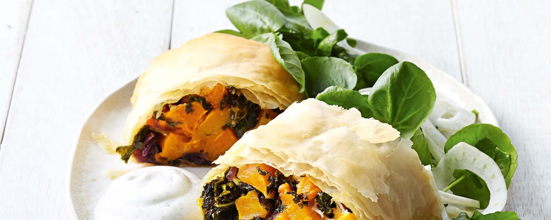 Maple-Roasted Sweet Potato and Silverbeet Strudels | Harvey Norman