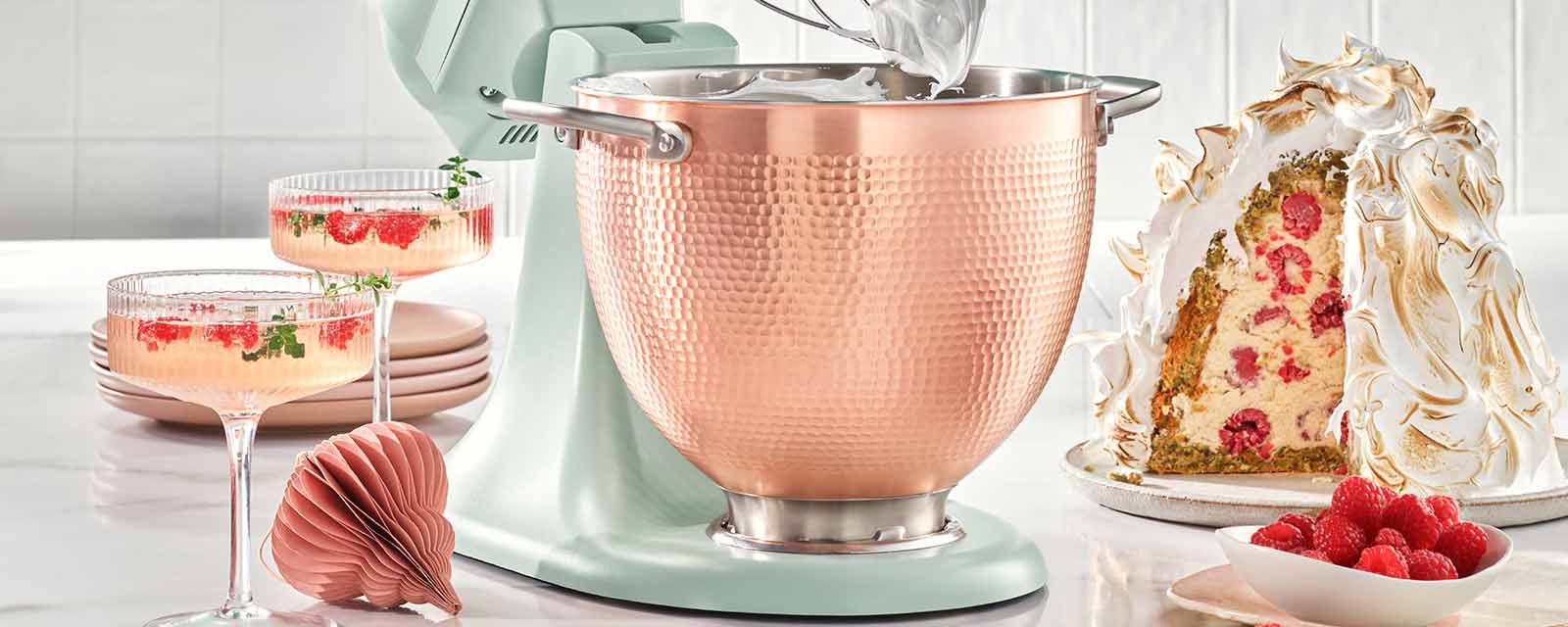 Pistachio Bombe Alaska & Berry Spritz Recipes | Harvey Norman