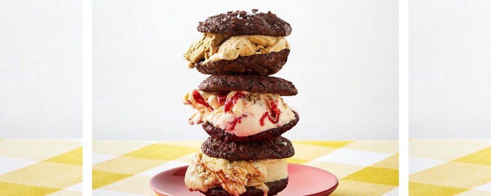 Raspberry, Coffee and Salted Caramel Ice-Cream Biscuits | Harvey Norman