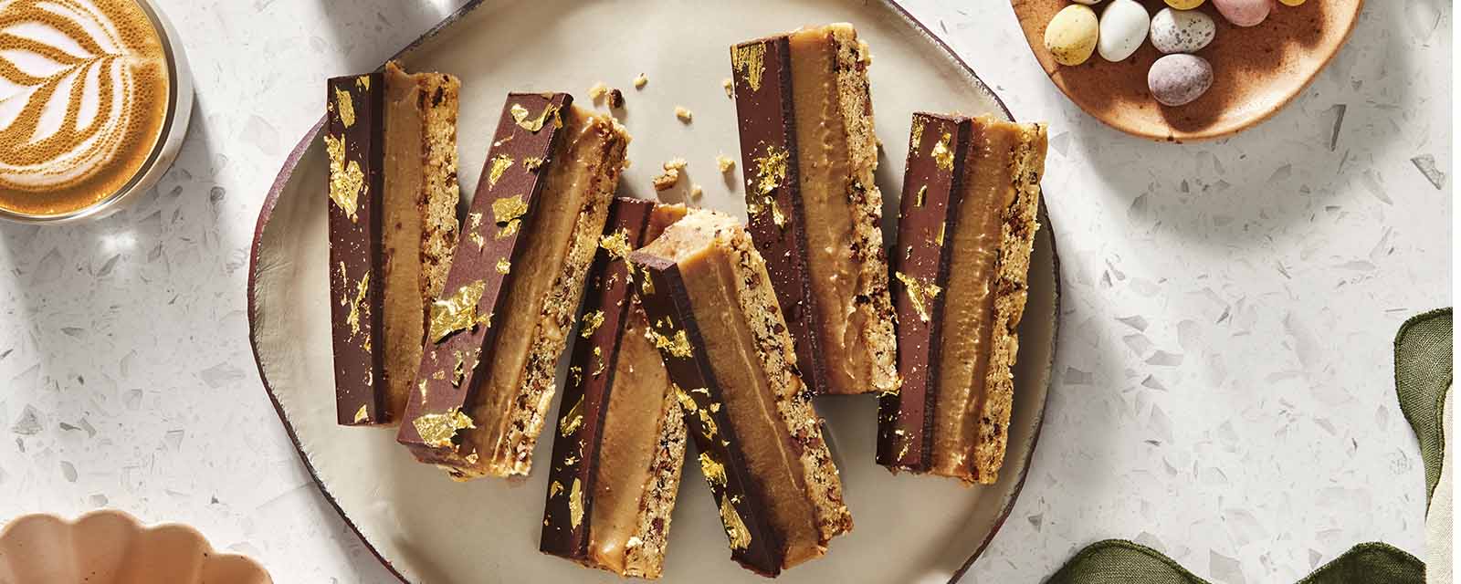 Millionaire’s Shortbread with Espresso Caramel Easter Recipe | Harvey ...