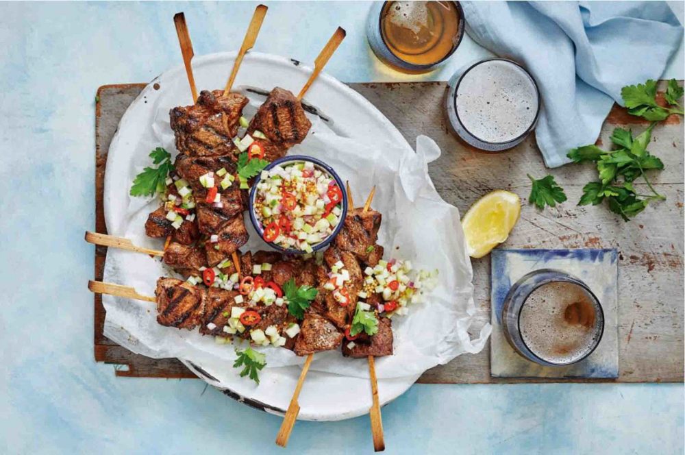 Spicy Soy Lamb Skewers with Nashi Pear Salsa | Harvey Norman