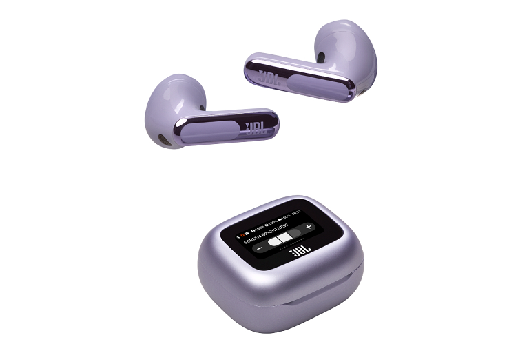 JBL Live Flex 3 True Wireless ANC Earbuds with Screen - Purple | Harvey ...