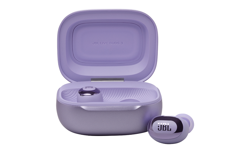 JBL Live Buds 3 True Wireless ANC Earbuds with Screen - Purple | Domayne