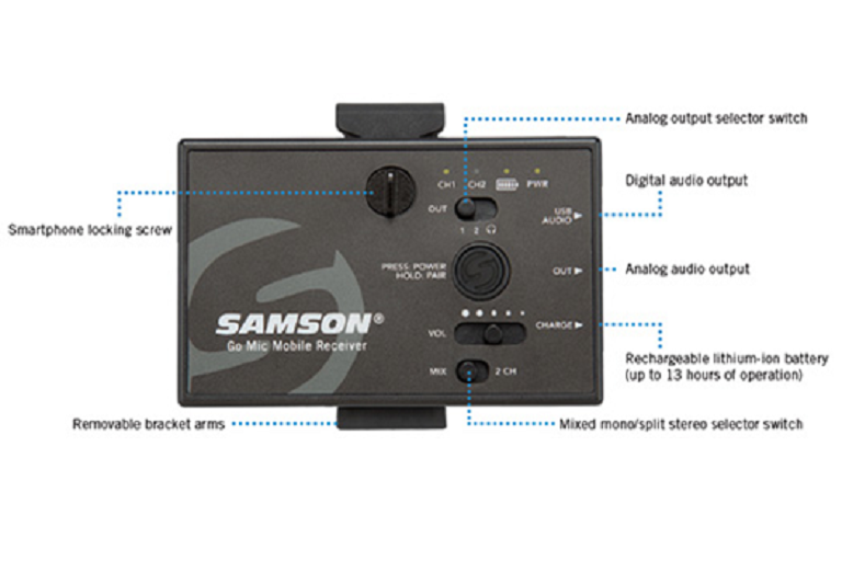 Samson Go Mic Mobile Handheld System | Harvey Norman