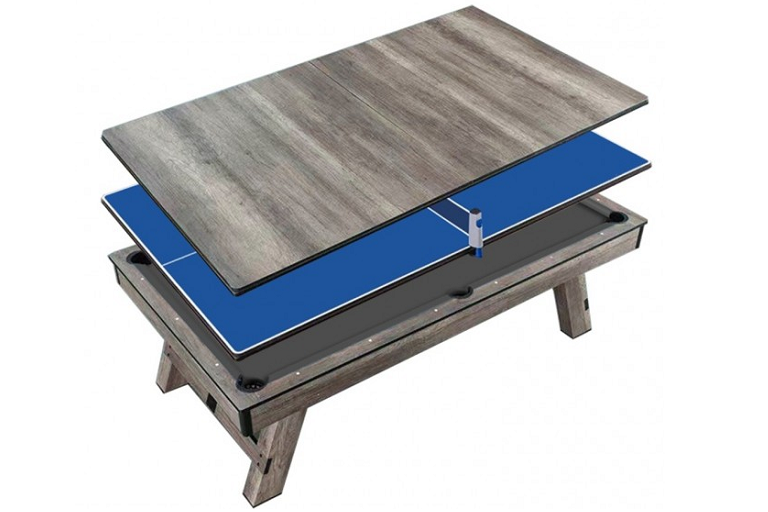 T And R Sports Mdf 7ft 3 In 1 Retro Multi Function Billiard Table P026