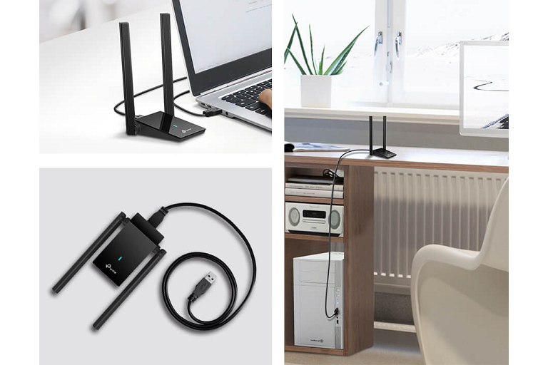 TP-Link AX1800 Dual Antennas High Gain Wireless USB Adapter | Harvey Norman