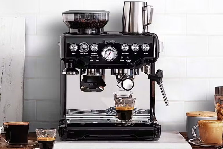 Breville Barista Express Coffee Machine - Black Sesame | Harvey Norman