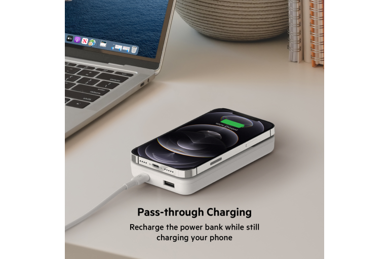 Belkin BoostCharge 10000mAh Magnetic Portable Wireless Charger with ...