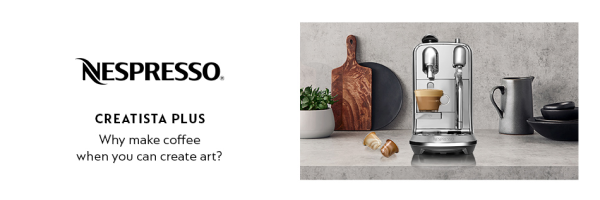 Nespresso Creatista Plus Coffee Machine by Breville - Black Truffle ...