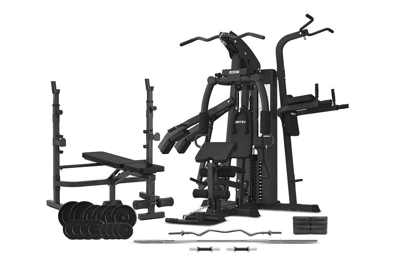 Cortex GS7 Multi Station Home Gym with Weight Stack + MF4000 Bench ...