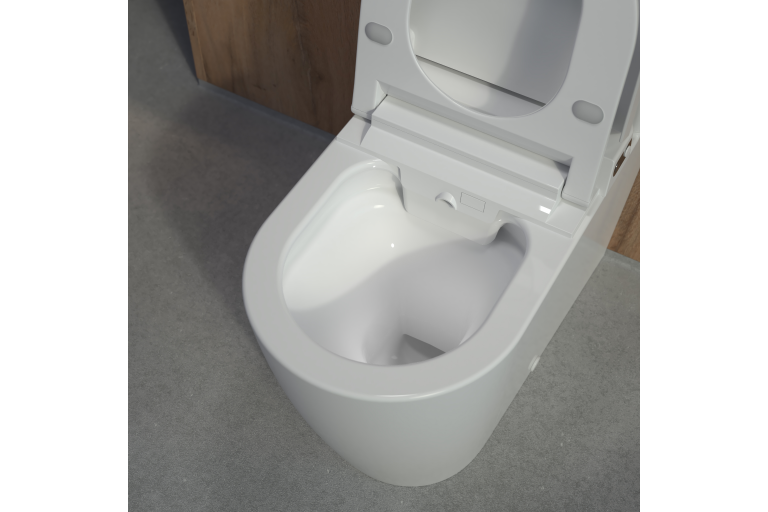 Caroma Urbane II Cleanflush Invisi Wall-Faced Intelligent Toilet Suite ...