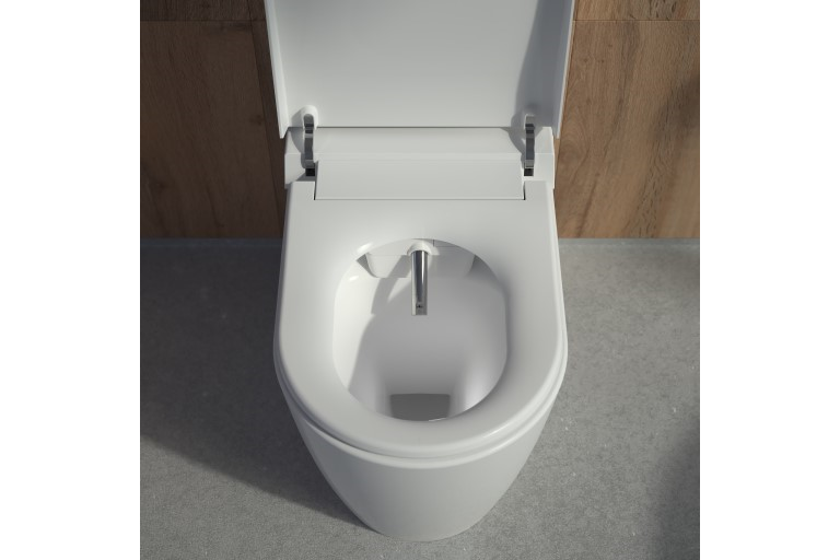 Caroma Urbane II Cleanflush Invisi Wall-Faced Intelligent Toilet Suite ...