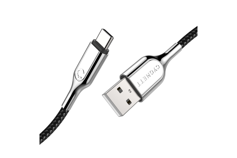 Cygnett Armoured 50cm USB-C to USB-A Cable - Black | Harvey Norman