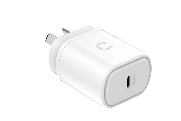 Cygnett PowerPlus 20W USB-C PD Wall Charger - White | Harvey Norman
