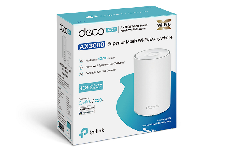 TP-Link Deco Wi-Fi 6 AX3000 Mesh Router 4G | Harvey Norman