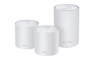 TP-Link Pack of 3 Deco AX3000 Whole Home Mesh Wi-Fi 6 Modem Router ...