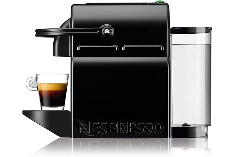 Nespresso Inissia Coffee Machine with Milk Frother by DeLonghi - Black ...