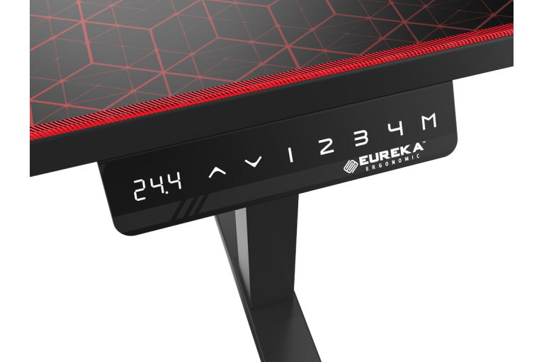 Eureka Ergonomic Gaming Desk - Black | Harvey Norman