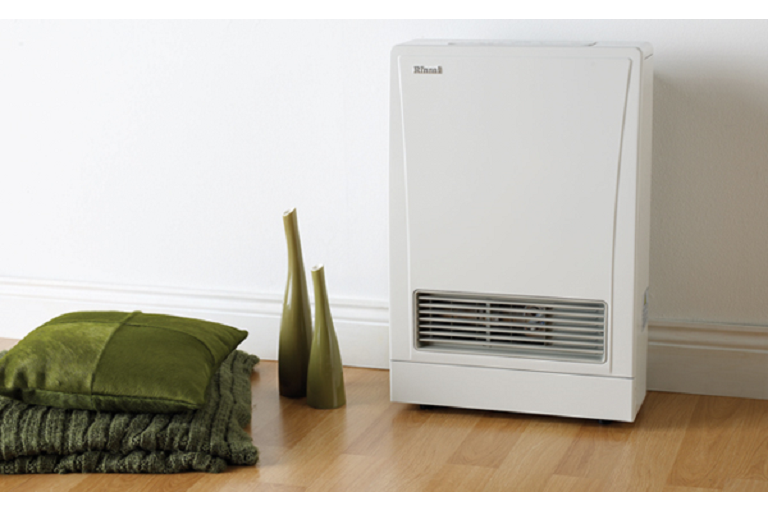 Rinnai EnergySaver 309FT Flued Gas Fan Heater - White | Harvey Norman