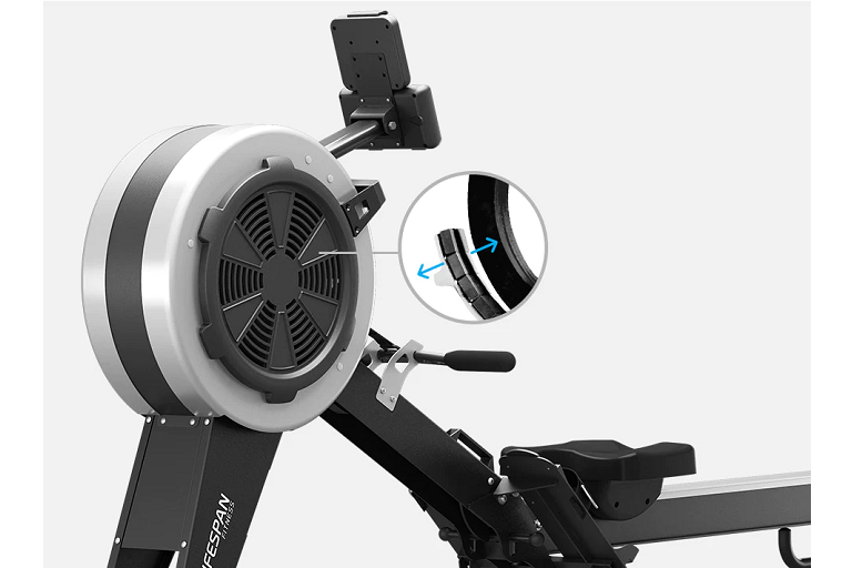 Lifespan Fitness Air and Magnetic Commercial Rowing Machine ROWER-801F ...