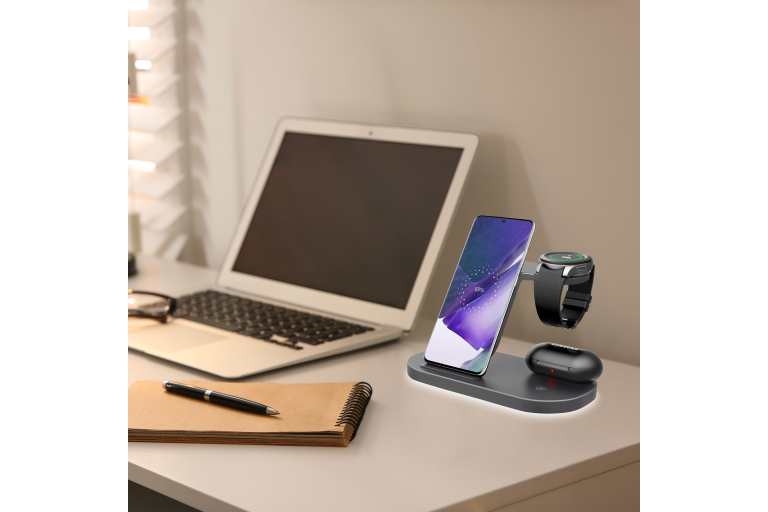 Laser ChargeCore 3-in-1 Gen 2 Wireless Charging Station | Harvey Norman