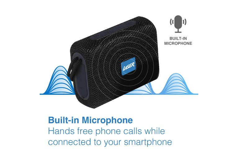 Laser BT313 Mini Portable Speaker - Black | Harvey Norman