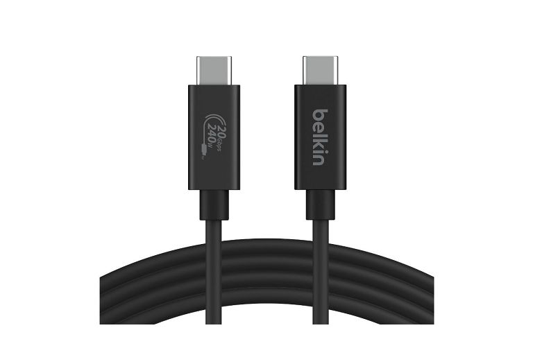 Belkin USB4 USB-C to USB-C 240W 2m Cable - Black | Harvey Norman