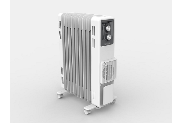 Dimplex 2.4kW Oil Column Heater with Turbo Fan - Arctic White/Grey ...