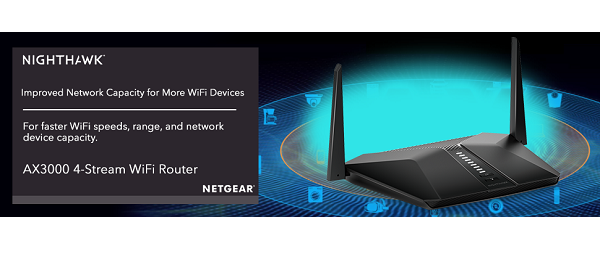 Netgear Nighthawk AX4 4-Stream AX3000 WiFi6 Router | Harvey Norman