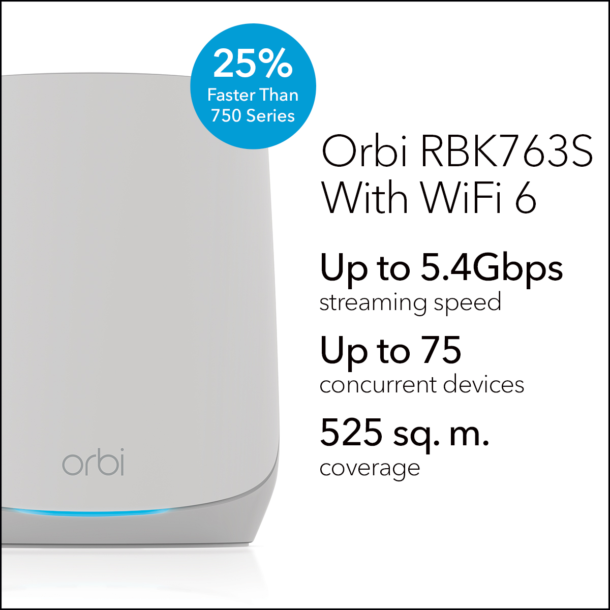 NETGEAR Orbi Tri-band AX5400 WiFi 6 Mesh System | Harvey Norman