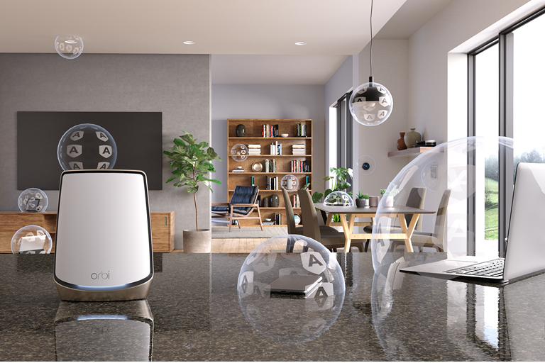NETGEAR Orbi AX6000 Tri-band Mesh WiFi 6 System White - 3 pack | Harvey ...