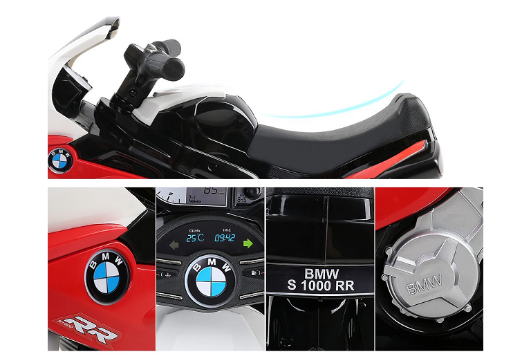 Rigo Licensed BMW S1000 RR Kids Ride On Motorbike - Red | Harvey Norman
