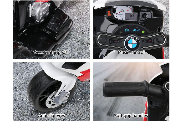 Rigo Licensed BMW S1000 RR Kids Ride On Motorbike - Red | Harvey Norman