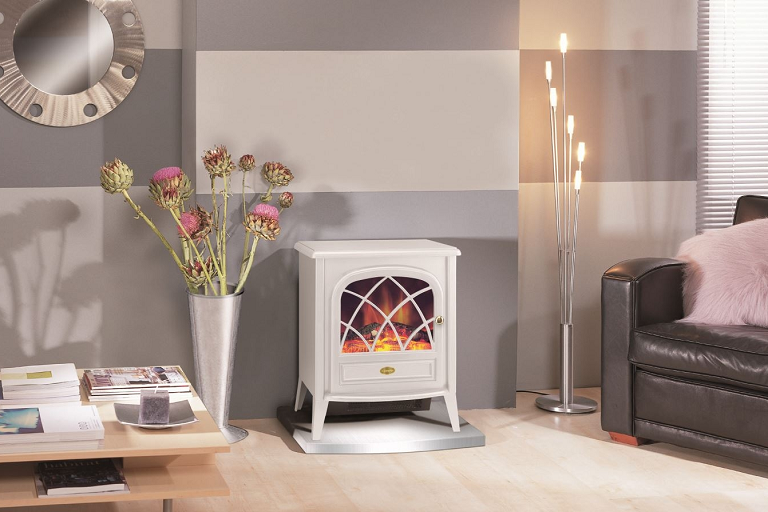 Dimplex Ritz 2kW Portable Electric Fire with Optiflame Log Effect ...