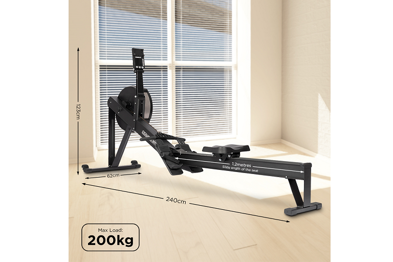 Powertrain Air Rowing Machine Resistance Rower | Harvey Norman
