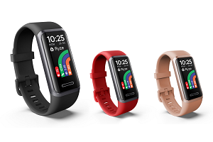 Ryze Elevate Fitness & Wellbeing Smart Watch - Dark Grey with Red Strap ...