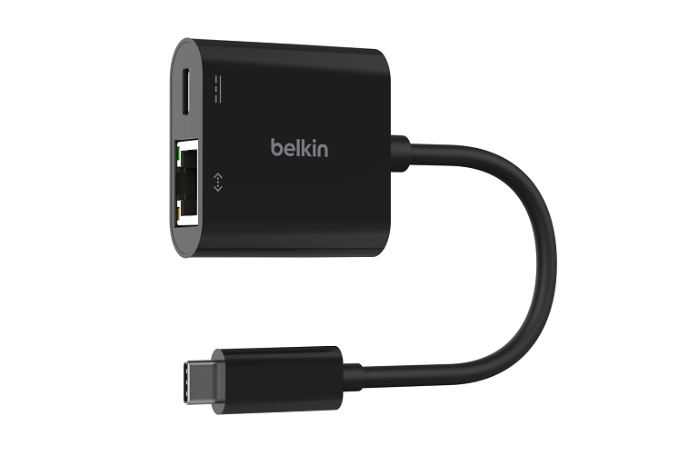 Belkin Connect 100W USB-C to Ethernet + Charge Adapter | Harvey Norman